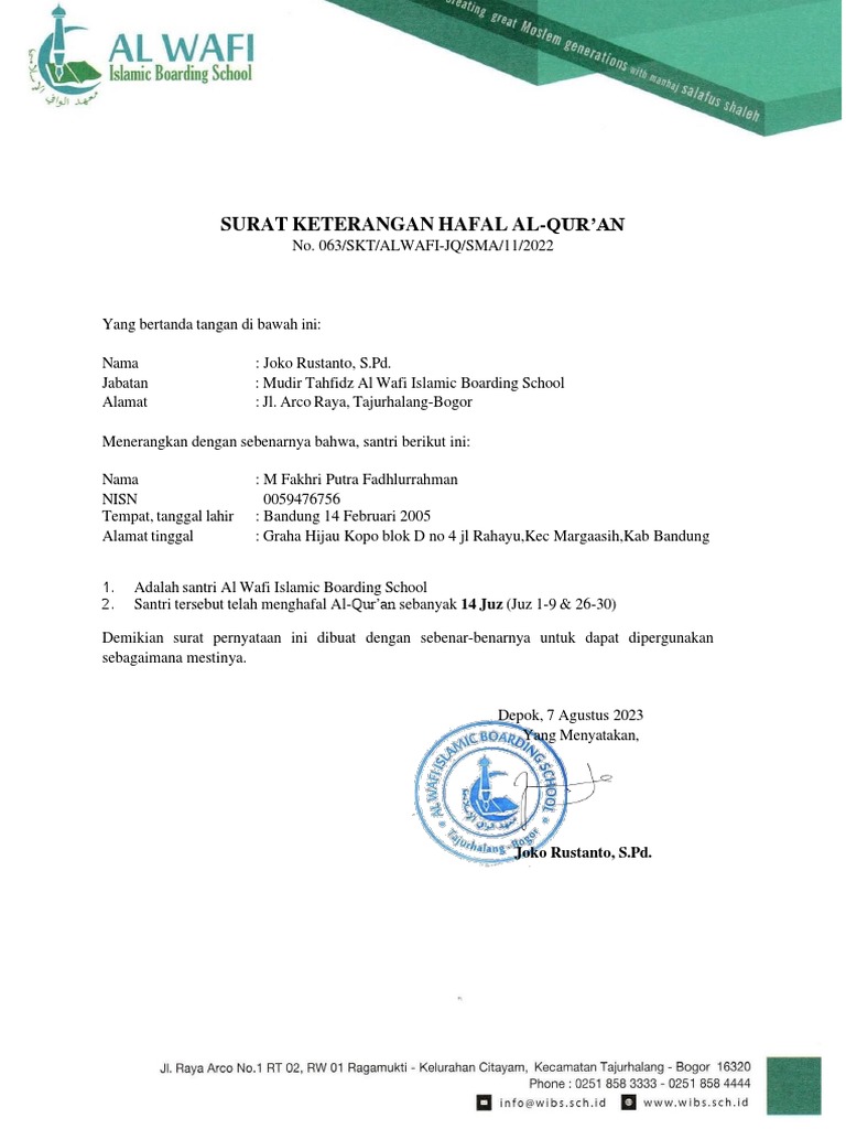 SKH - M Fakhri | PDF