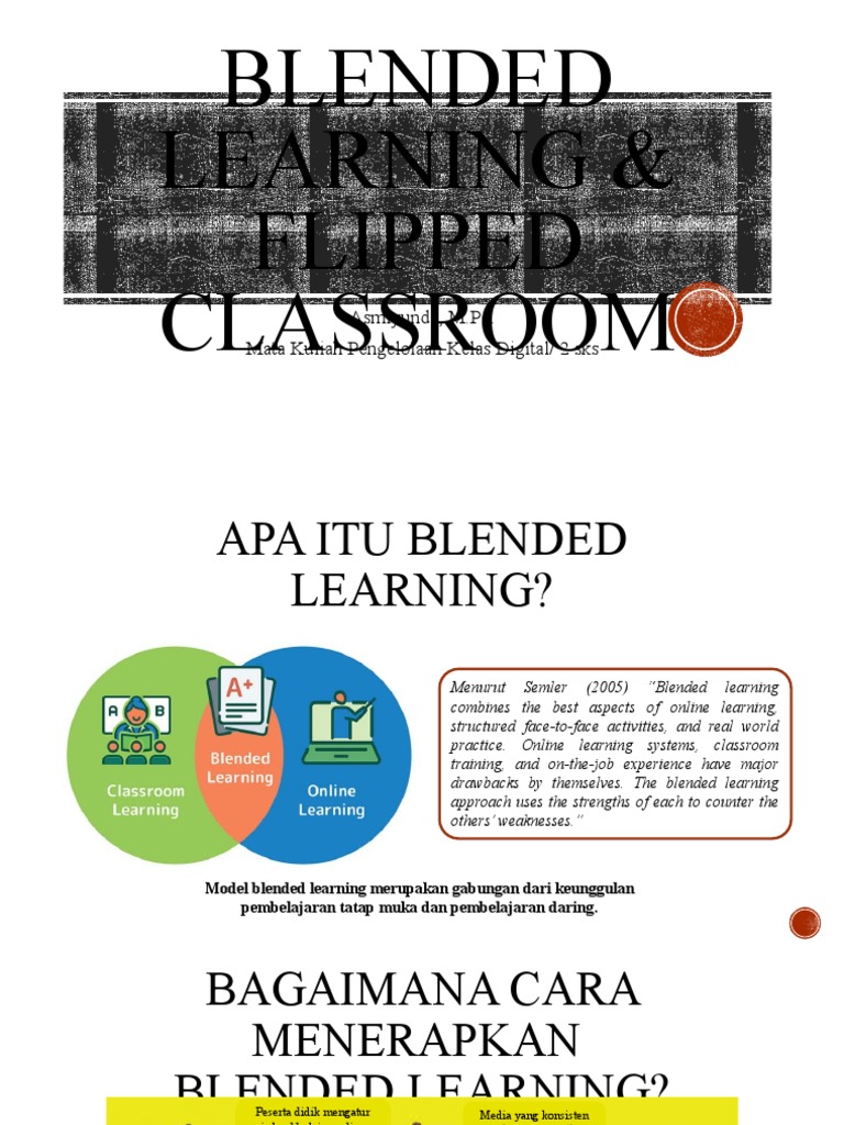 PPT. Blended Learning & Flipped Classroom | PDF | Seni | Komputer