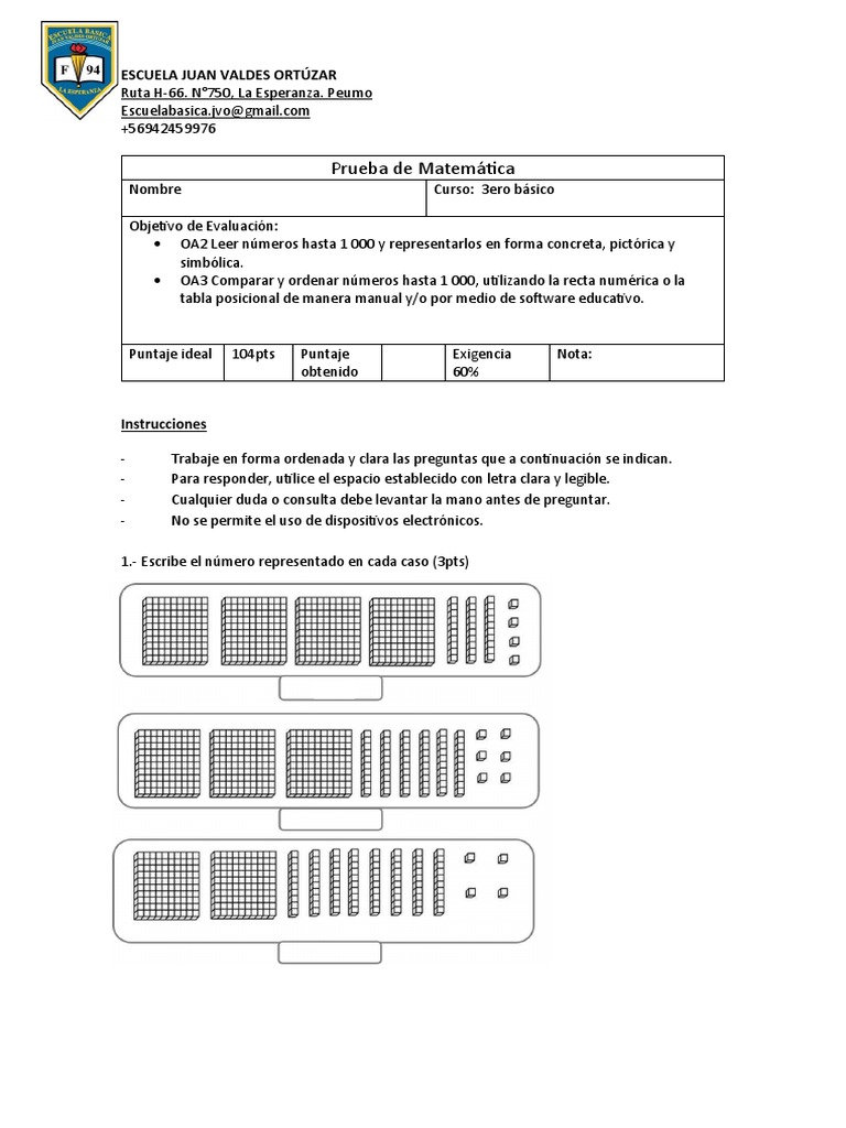 Prueba Números | PDF