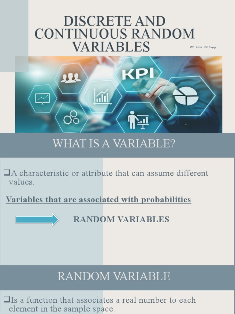 Discrete & Continuous | PDF | Random Variable | Probability Distribution