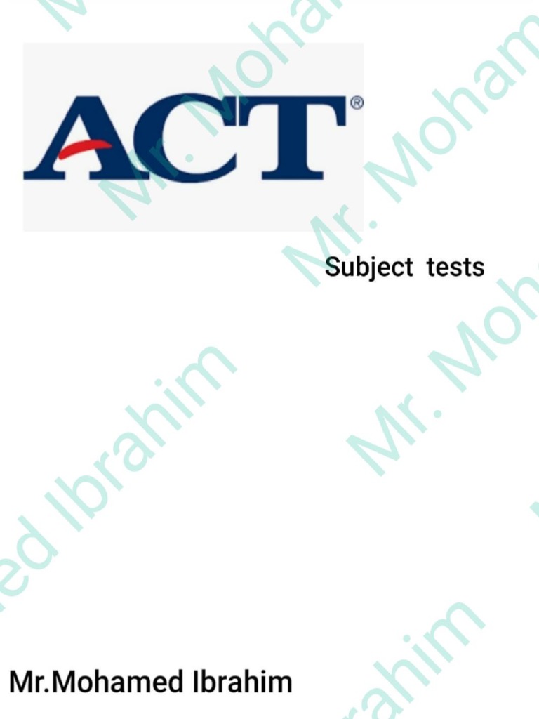 ACT 2 Test 2 | PDF