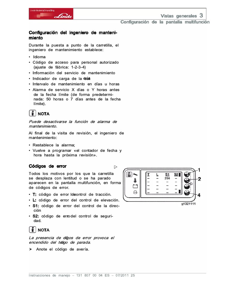 Linde T20SP Manual2 | PDF
