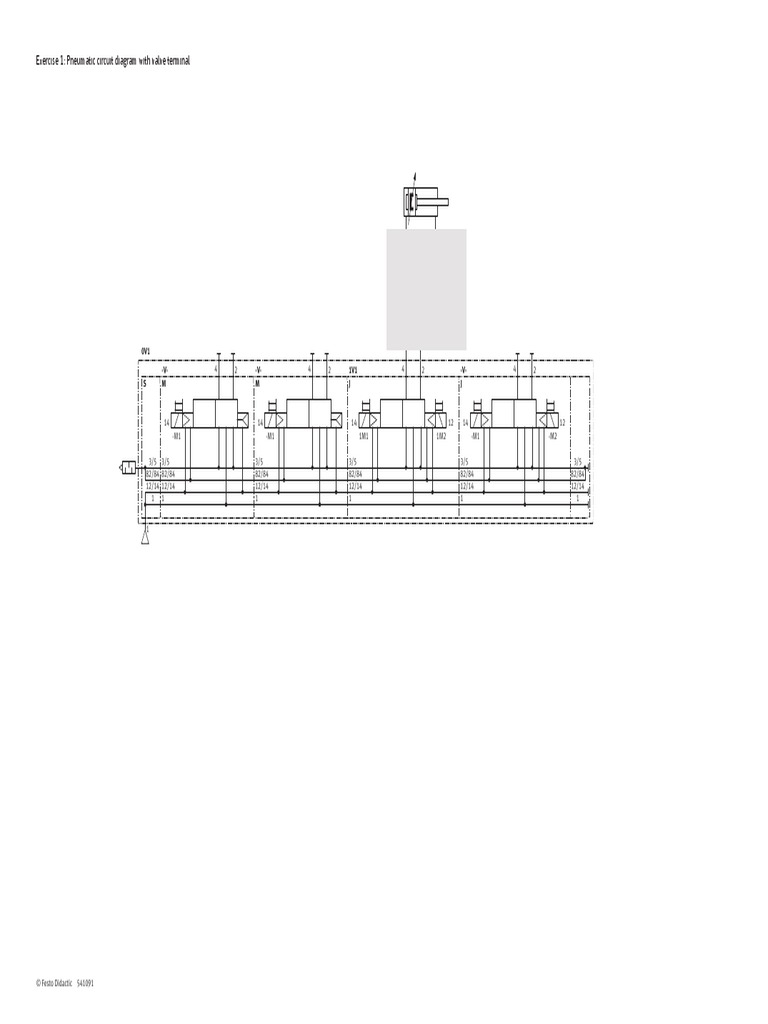 Circuit Diagrams Electropneumatics Advanced Level | PDF