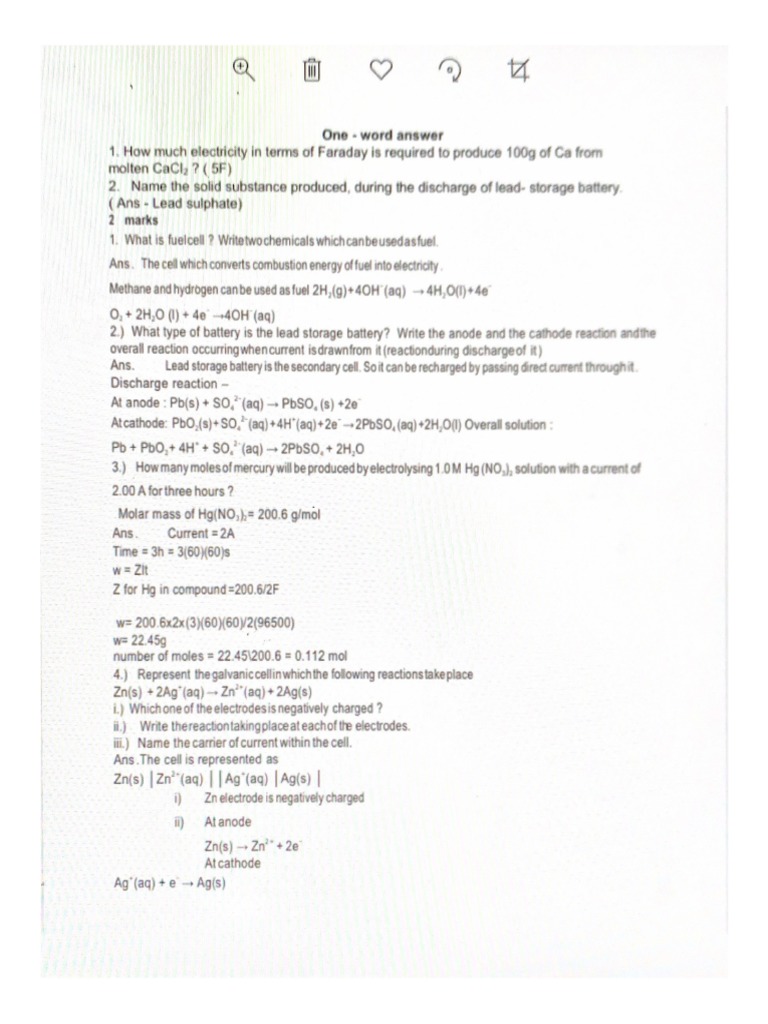 One - Word Answer | PDF