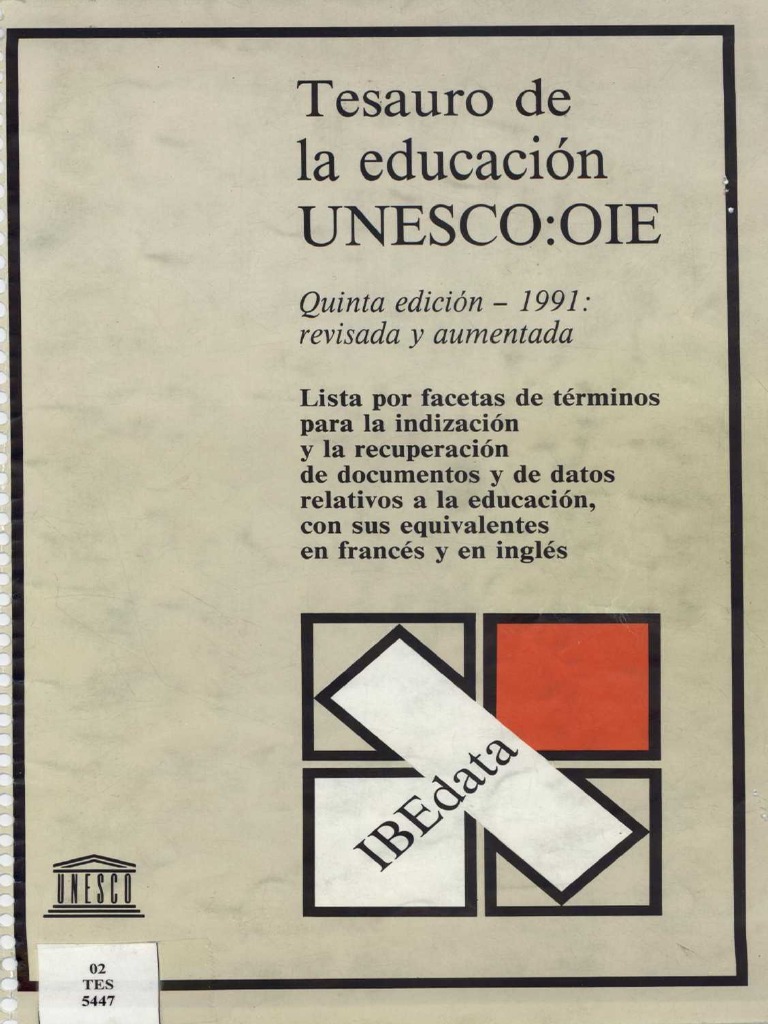 01 Tesauro Unesco-OIE 1991-2000 | PDF