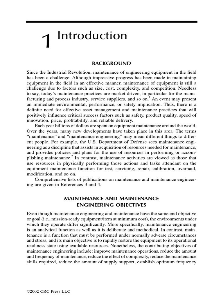 Lecture-1 Engineering Maintenance - A Modern Approach | PDF