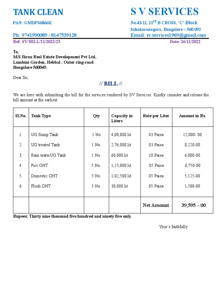 SNN Final Bill 2022 | PDF