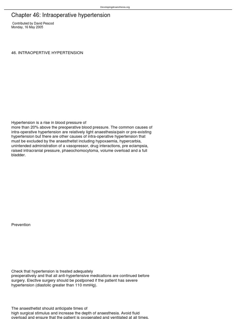 Intraop HT | PDF