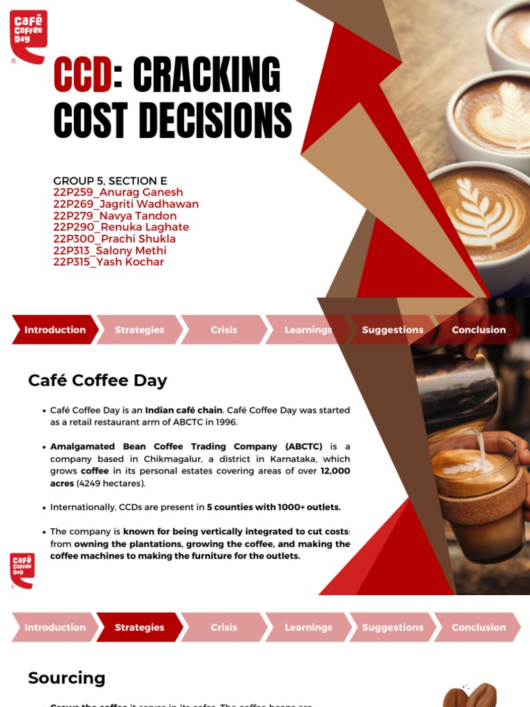 Cafe Coffee Day - PPT Group 5 | PDF | Coffeehouse | Coffee