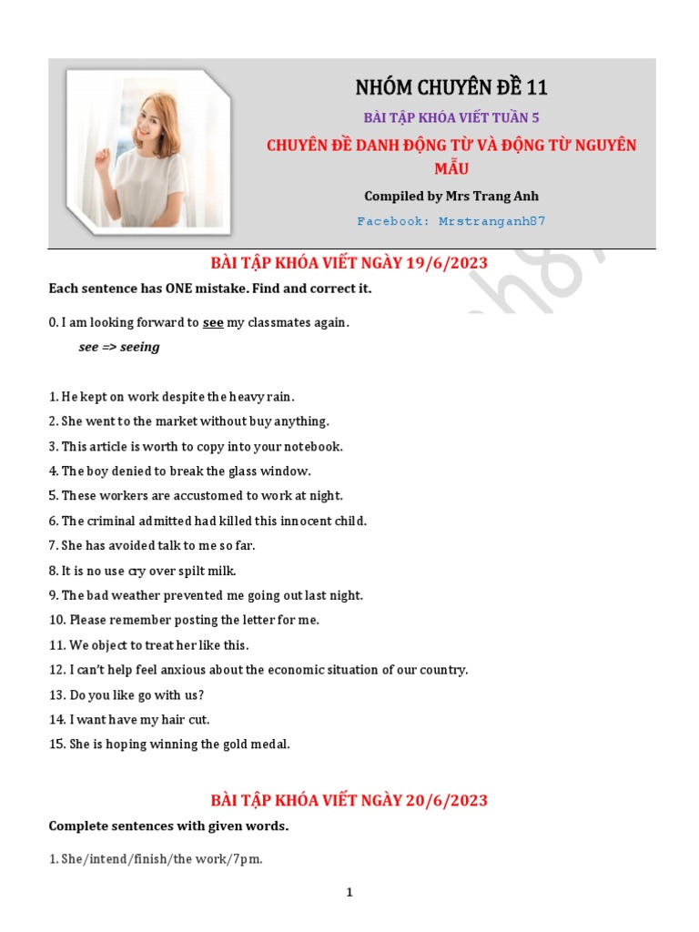 (CD11) Bai Tap Khoa Viet Tuan 5 | PDF | Language Arts & Discipline