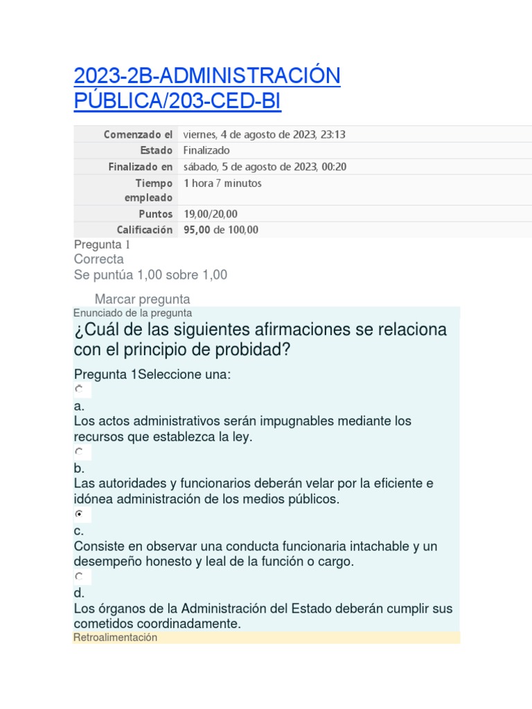 Ex Sup Adm Publica | Descargar gratis PDF | Estado (política) | Bancos centrales