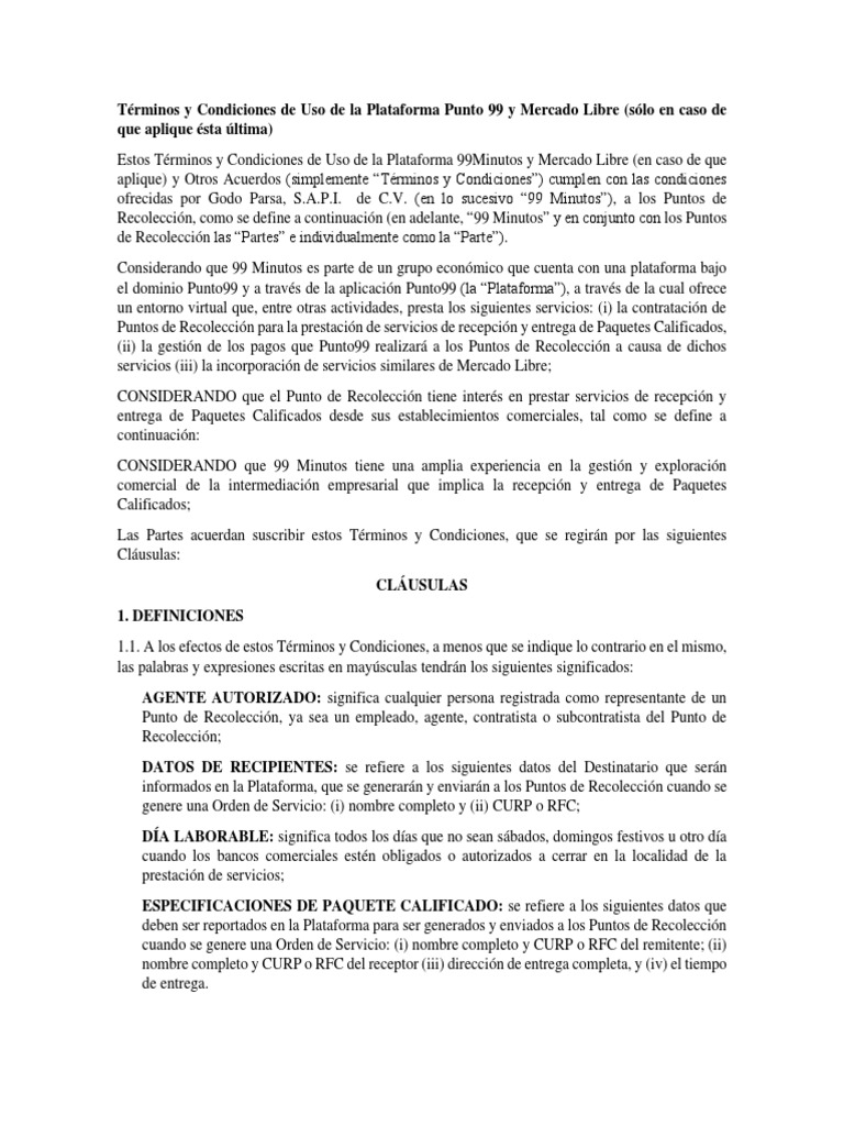 Punto 99 Términos y Condiciones | PDF | Propiedad intelectual | Patentar