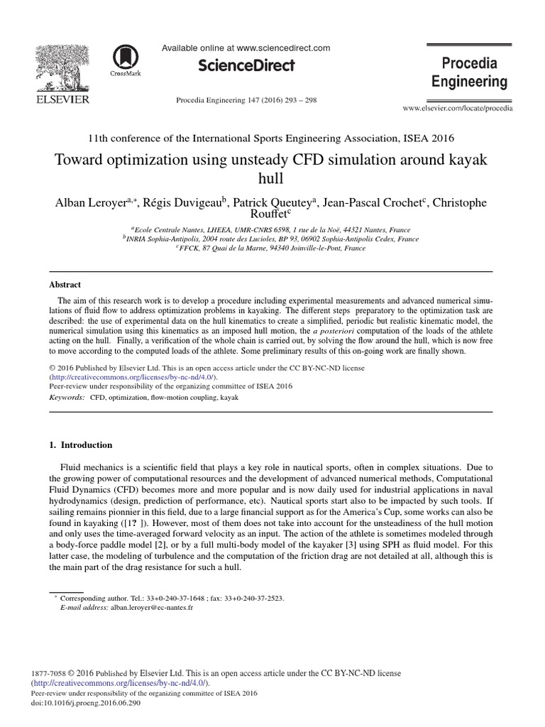 Toward Optimization Using Unsteady CFD Simulation | PDF | Mechanics | Classical Mechanics