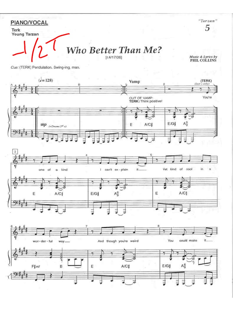 03 - Tarzan - Who Better Than Me | PDF