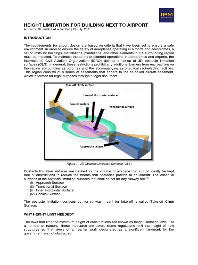 Building Height Limits Near Airports | PDF | Airport | Aerodrome