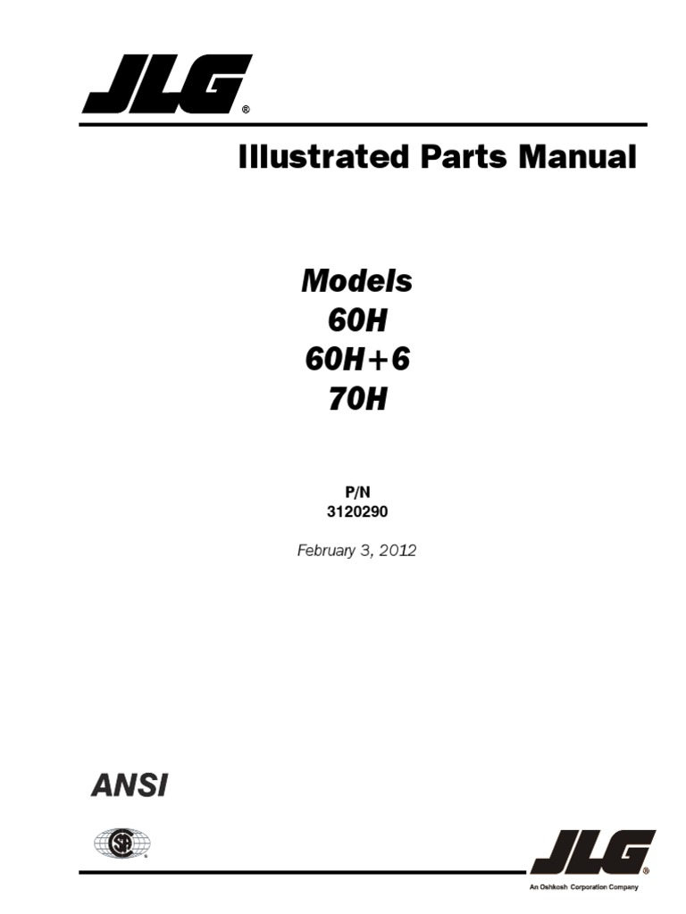 Illustrated Parts Manual - JLG 60H | PDF