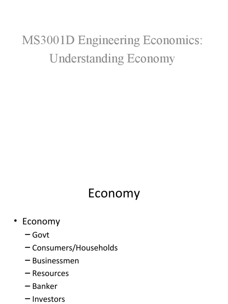 Understanding Economy | PDF