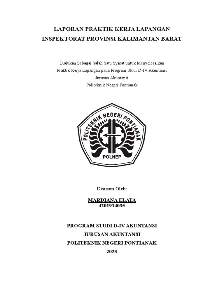 LAPORAN PRAKTEK KERJA LAPANGAN EL Progres | PDF