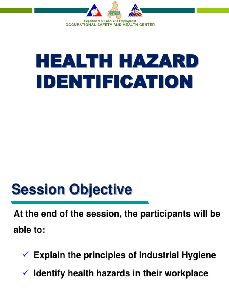 Day 1 - Health Hazards Identification | PDF