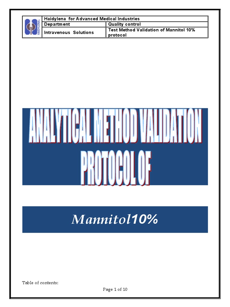 Mannitol 10% | PDF