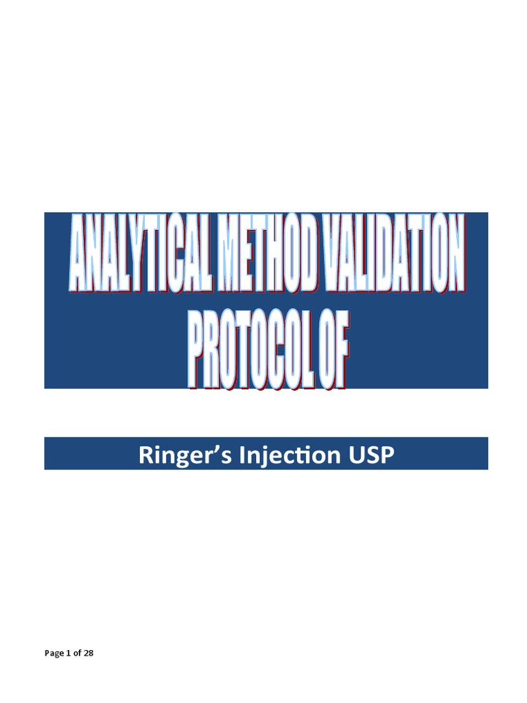Ringer Injection | PDF | Titration | Chemistry