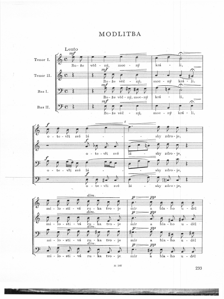 Smetana Modlitba | PDF