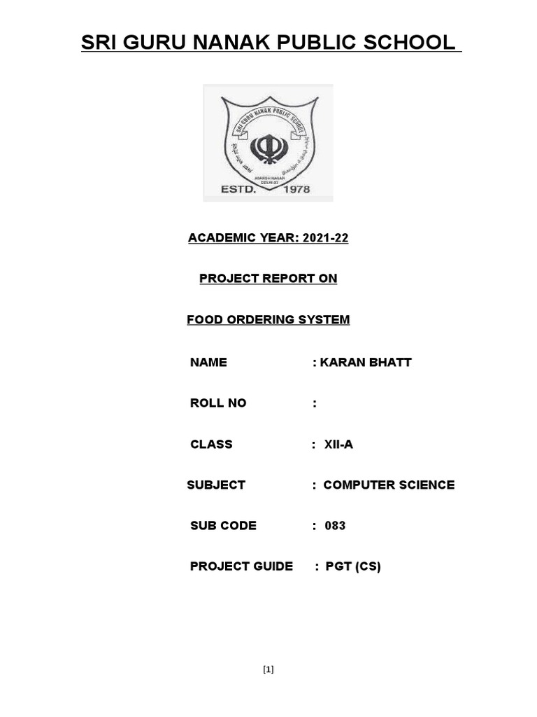 Cs - Project Karan Bhatt | PDF