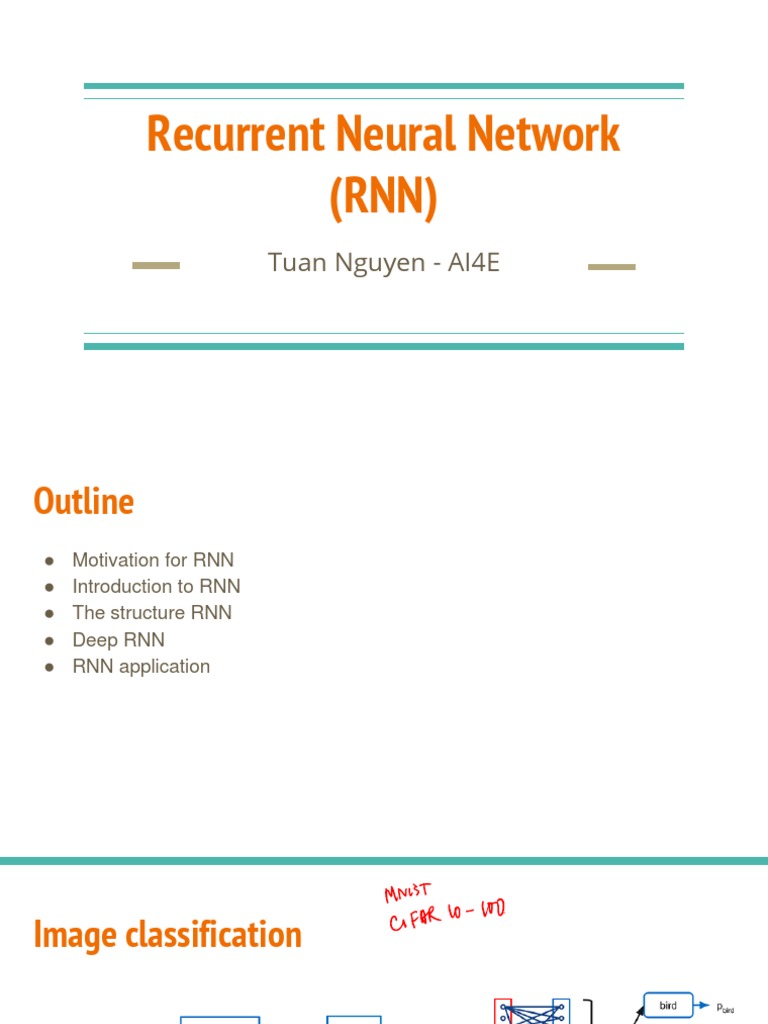 Recurrent Neural Network (RNN) : Tuan Nguyen - AI4E | PDF | Statistical Classification | Systems ...