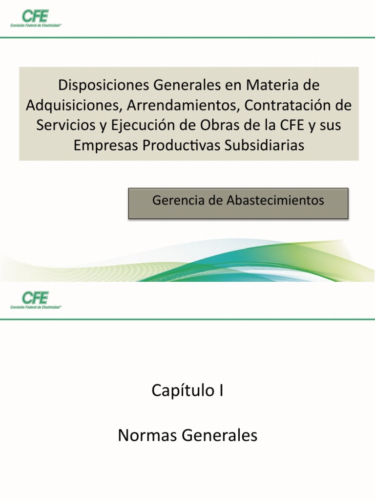 1.-Disposiciones Generales | PDF