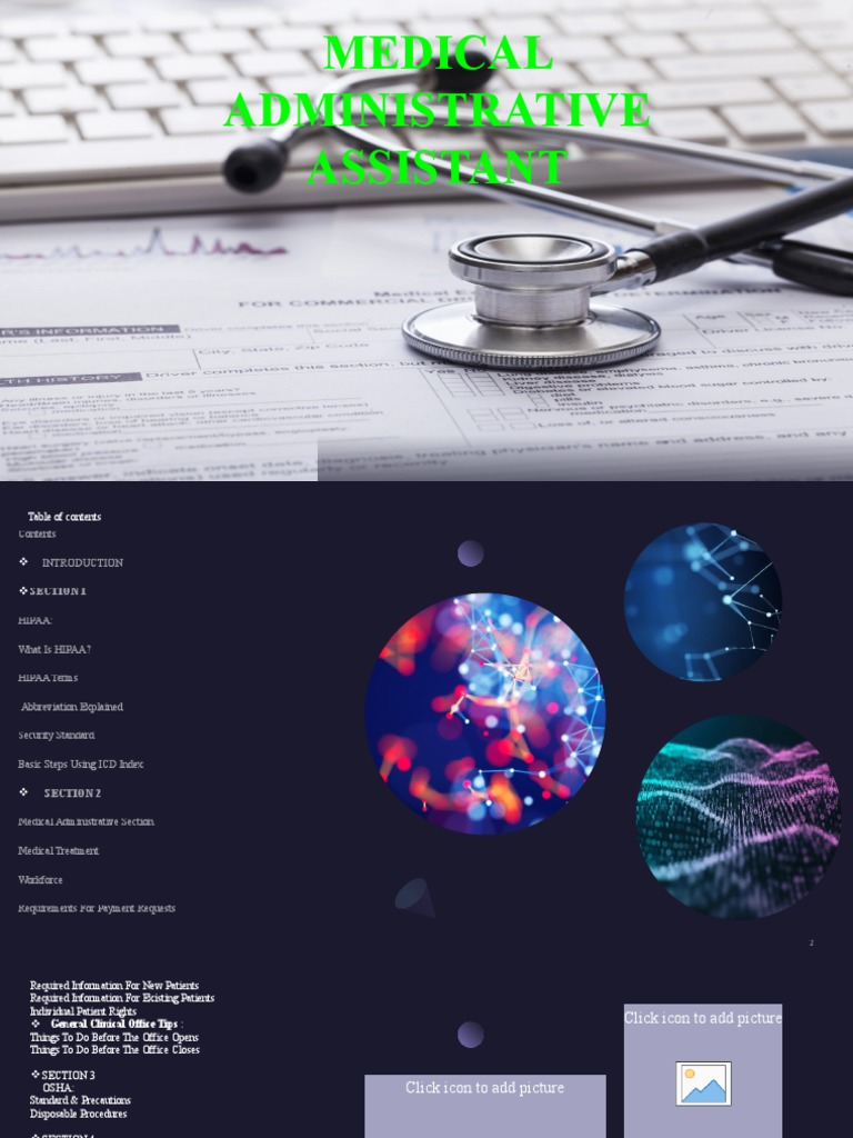 Medical Administrative Assistant Portfolio | PDF | Health Insurance ...