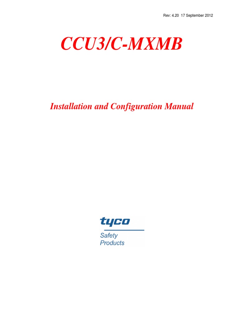 TycoCCU3-MXMB 420 | PDF