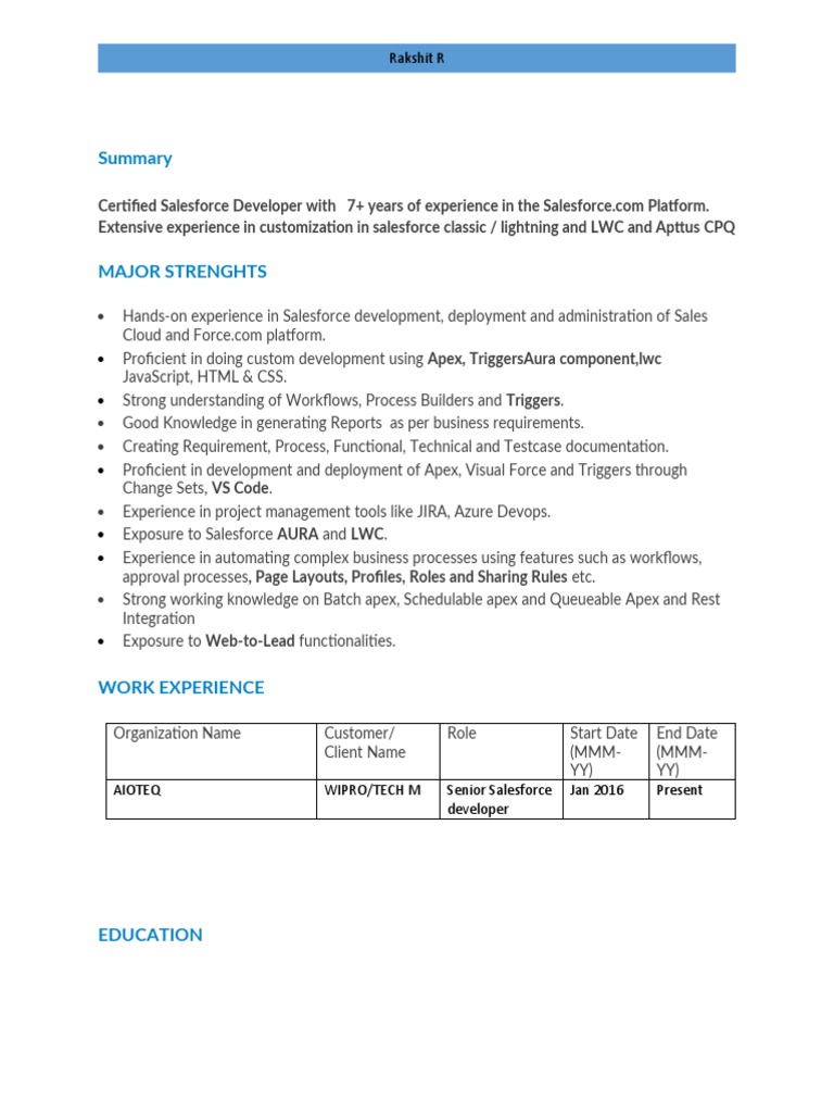 Raksh_SFDC Developer-resume | PDF
