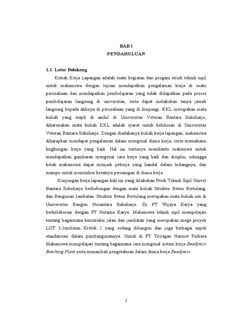 BAB I (Hal 1-4) Fix | PDF