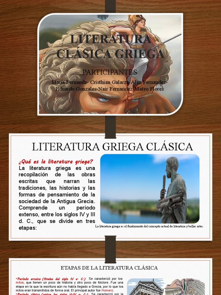 LITERATURA CLASICA GRIEGA' 3 A 2023 Tu 2 | Descargar gratis PDF ...