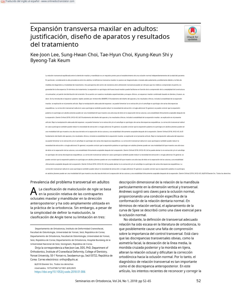 Traduccion Expansión Transversal Justificación Diseño Tratamiento | PDF ...