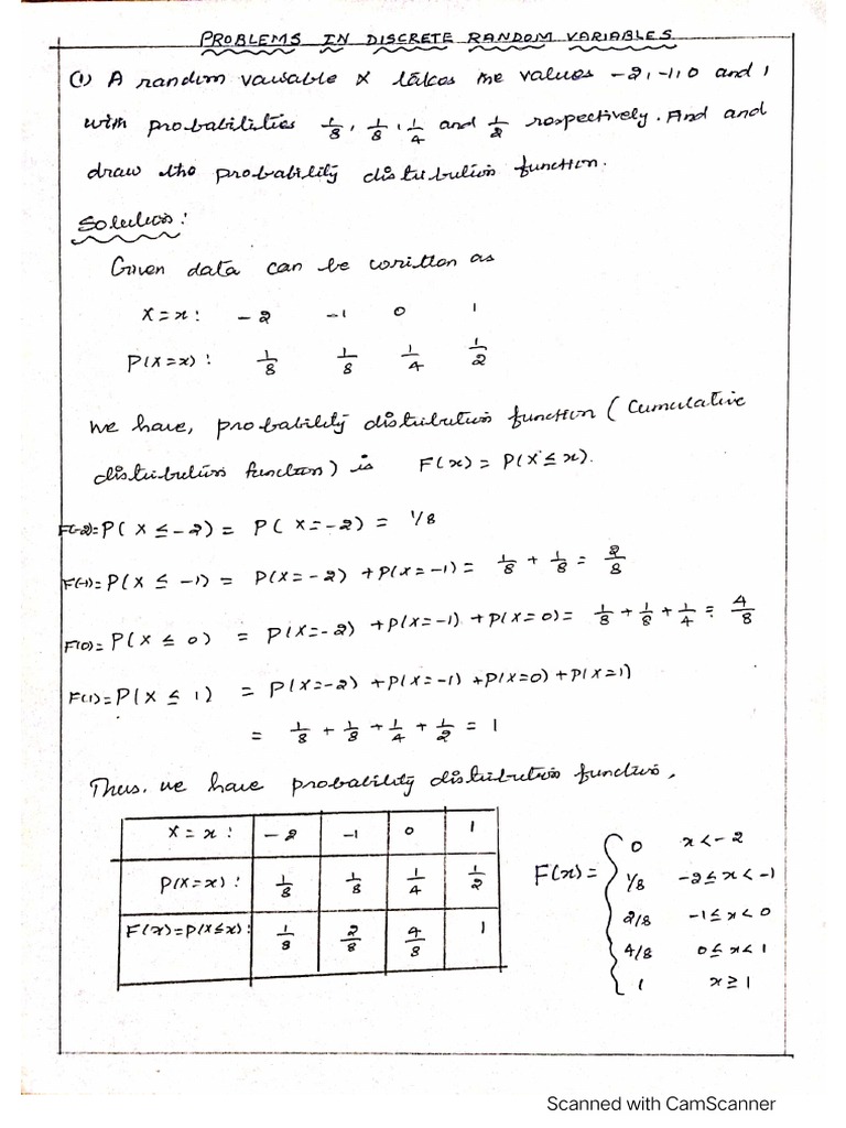 Lesson 04 - Problems in Discrete Rvs | PDF
