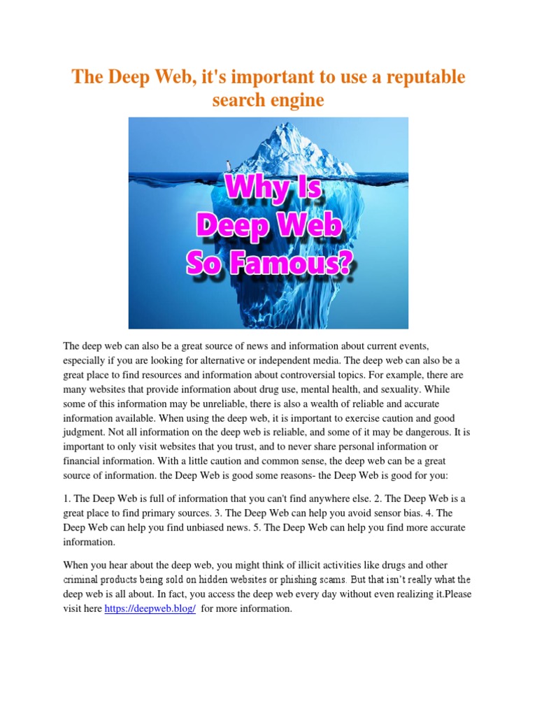 The Deep Web | PDF | Social Science | Computers