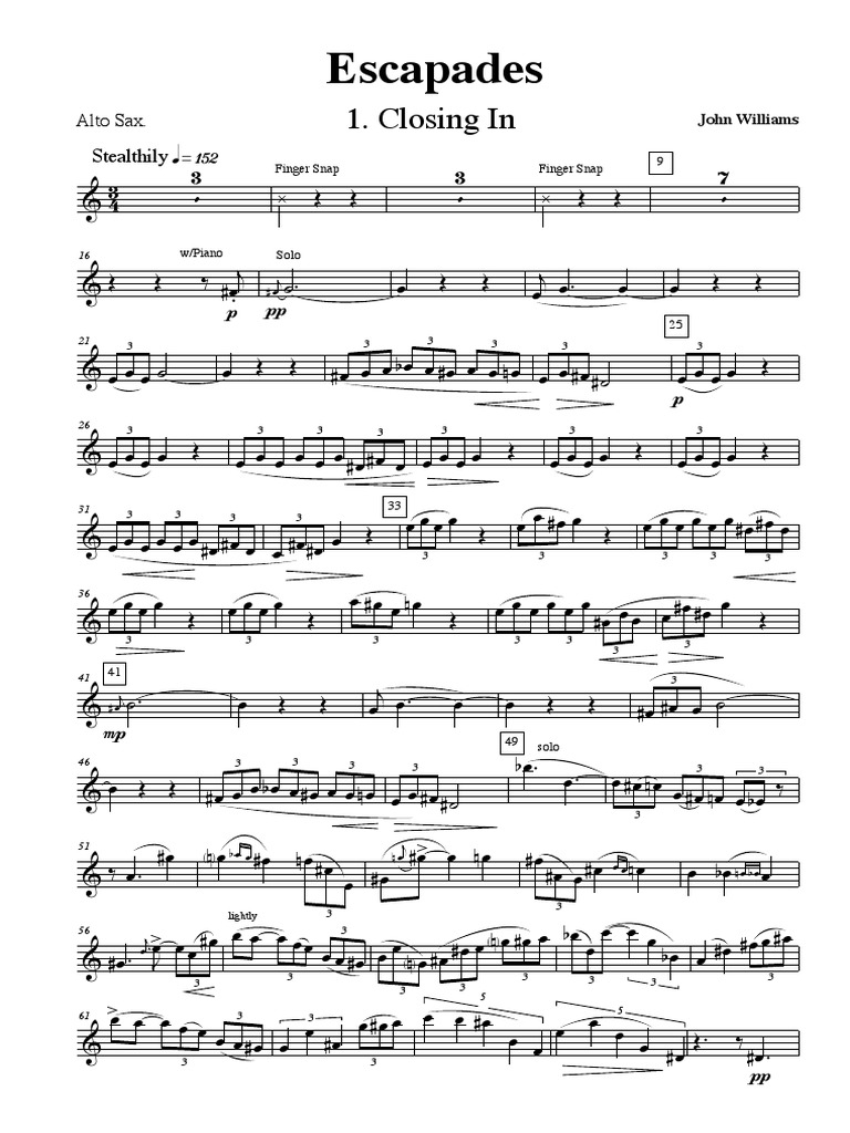 Escapade 1 - Score | PDF