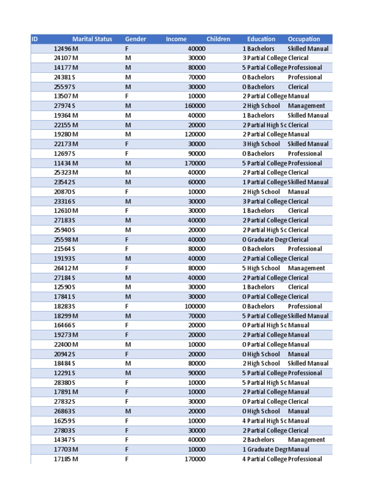 Excel Project Dataset | PDF | Social Inequality | Discrimination & Race ...