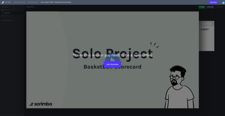 Solo Project (PRO) - Basketball Scoreboard | PDF