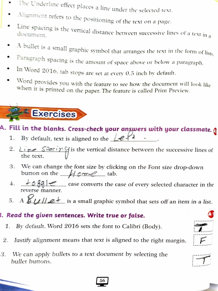Class 4 Ch.4 Exercise and Question Answer | PDF