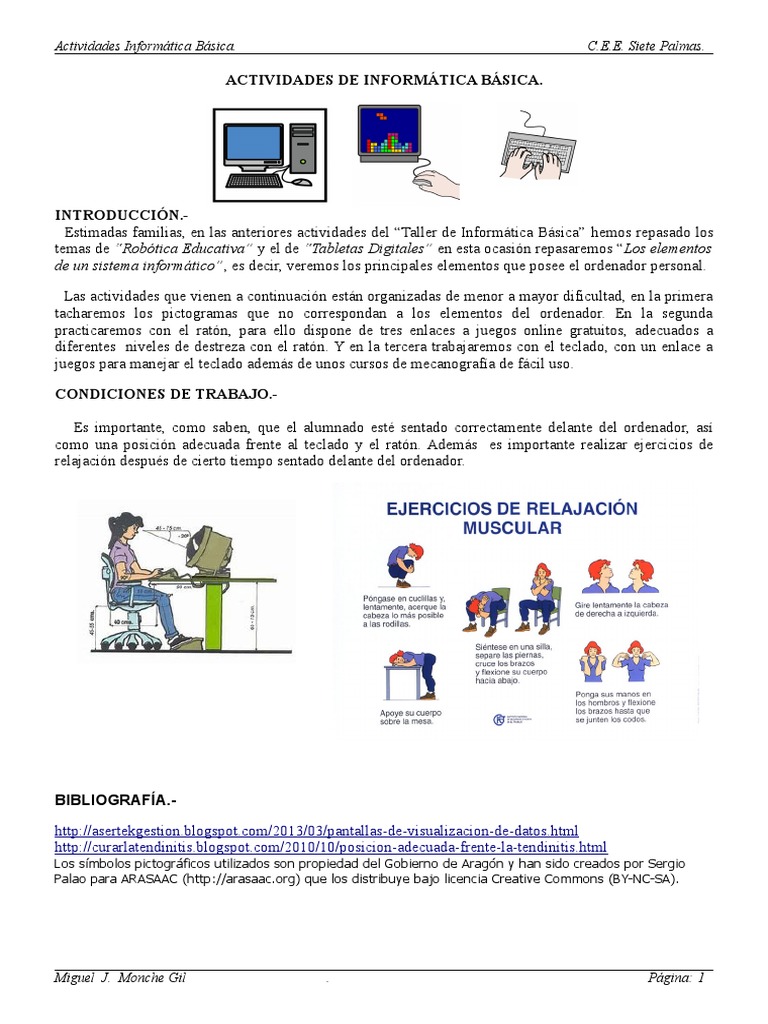 Taller Informatica Mayo | PDF | Juegos y actividades | Informática