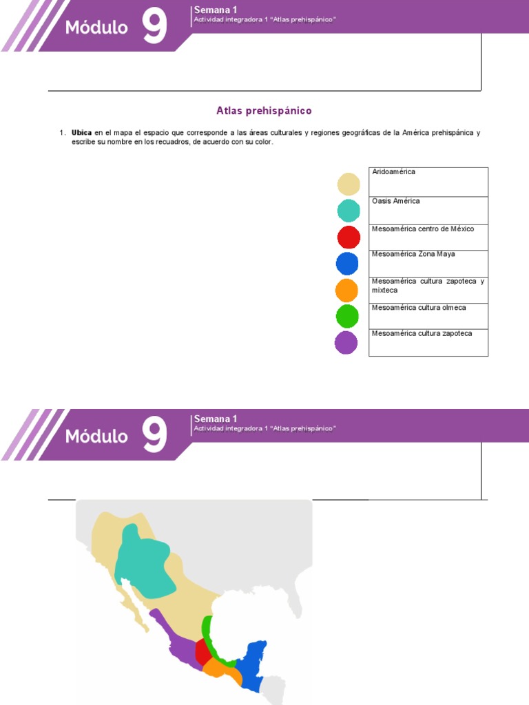 Activiad Integradora 1 M9 Atlas Prehispanico | PDF | Ciencias sociales ...