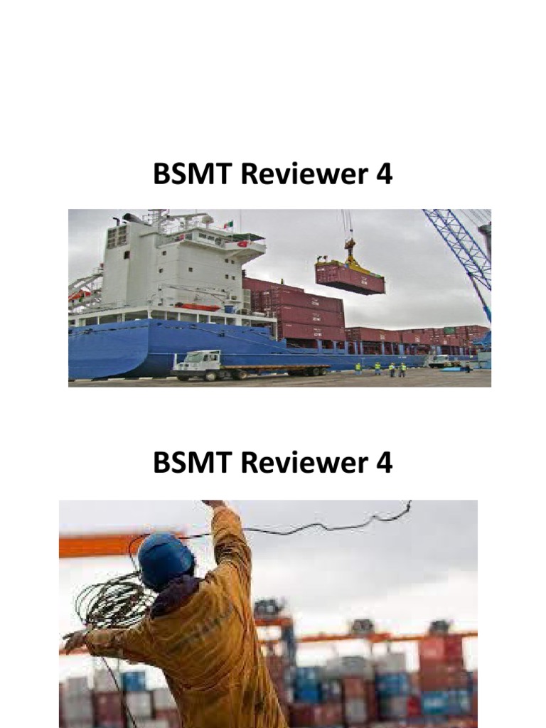 BSMT Reviewer 4 Seamanship | PDF