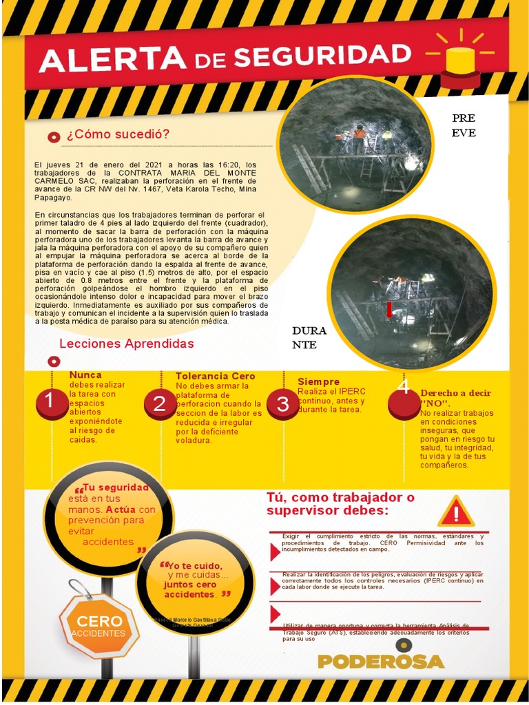 Poster Alerta Seguridad - Comade | PDF