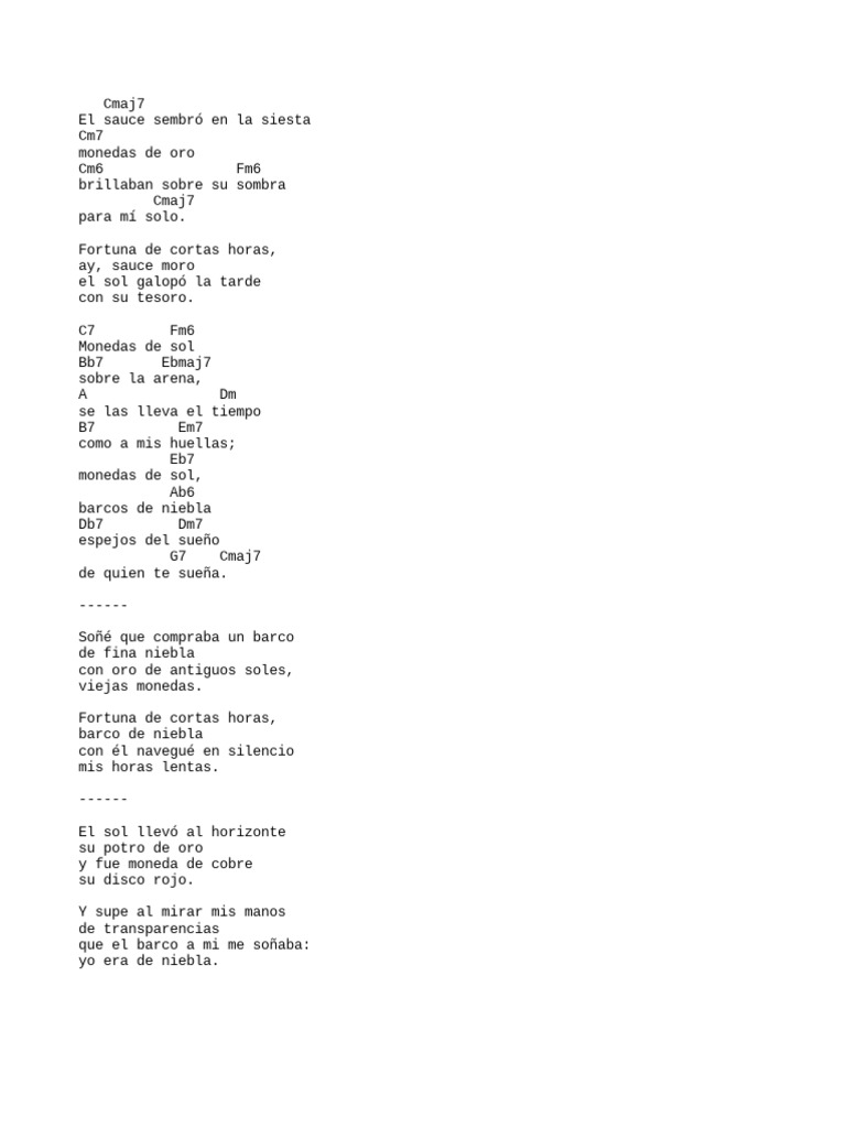 Monedas de Sol - Chacho Muller | PDF