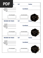 Modelo de Recibo de Pago en Word | PDF