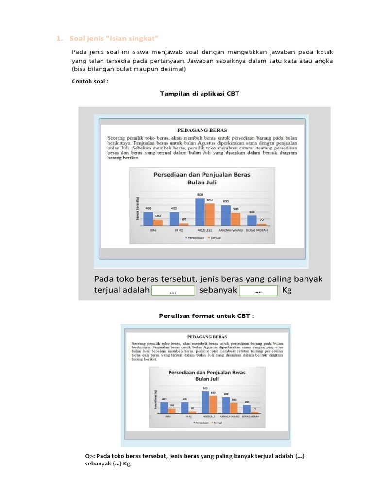Format Soal PAT 2023 | PDF