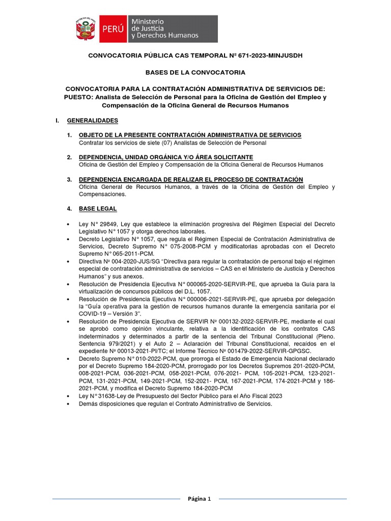 11053-671-2023 BASE MATRIZ Oficio xx-2023-JUSOGRRHH-desierta 429 | PDF