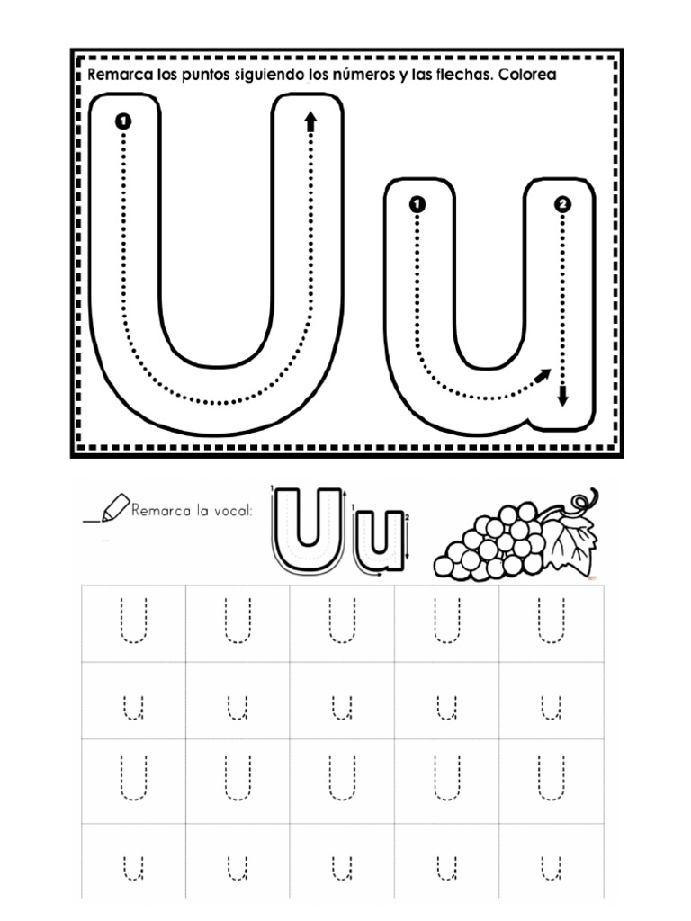 Actividades Vocal U | PDF